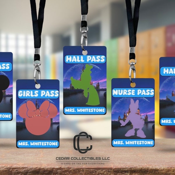 Mickey Mouse Hall Pass - Etsy