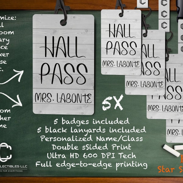 Hall Pass Hanger - Etsy