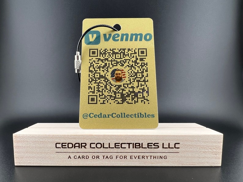 Venmo QR Code Sign QR Code Tag Scan to Pay Bag Tag Luggage Tag - Etsy