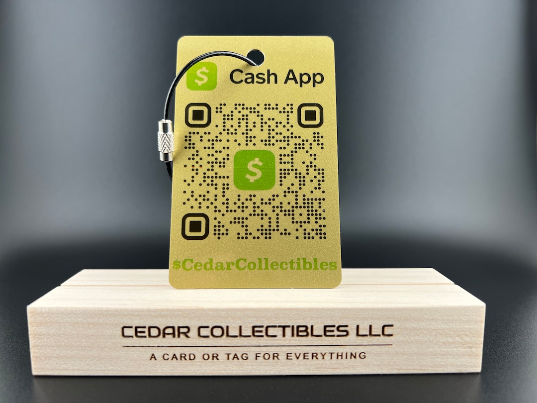 Cashapp QR Code Sign QR Code Tag Scan to Pay Bag Tag Luggage - Etsy