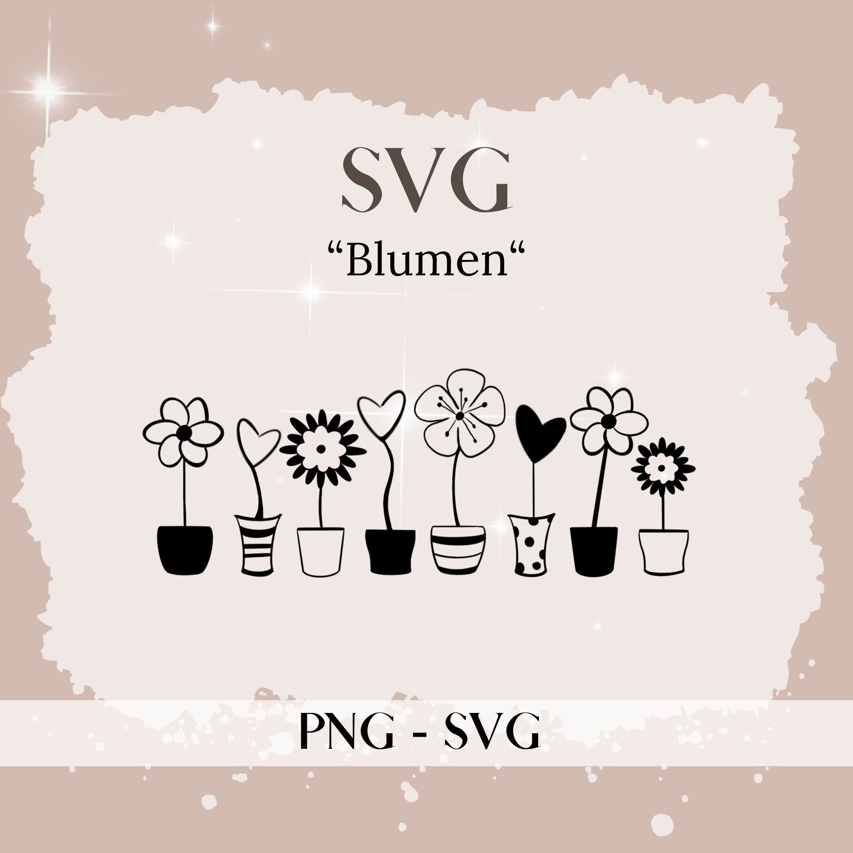 Plotterdatei Flowers - Etsy