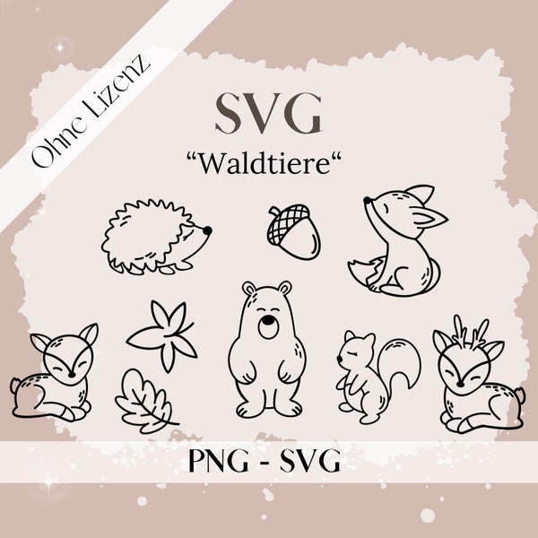 Plotterdatei waldtiere - Etsy.de