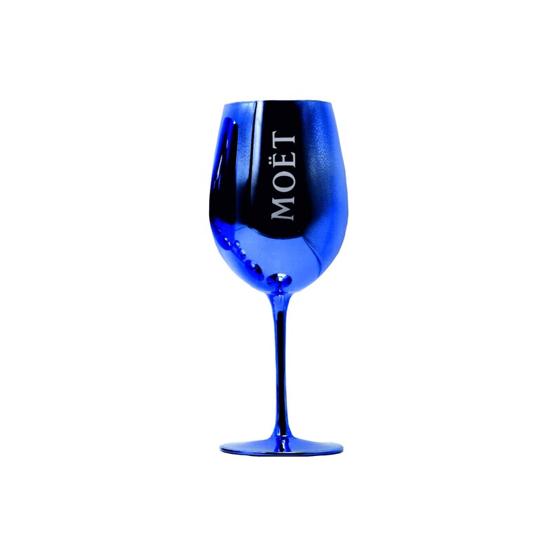 Moet Chandon Glass Blue Imperial Champagne Limited Ibiza Edition NEW 1 ...