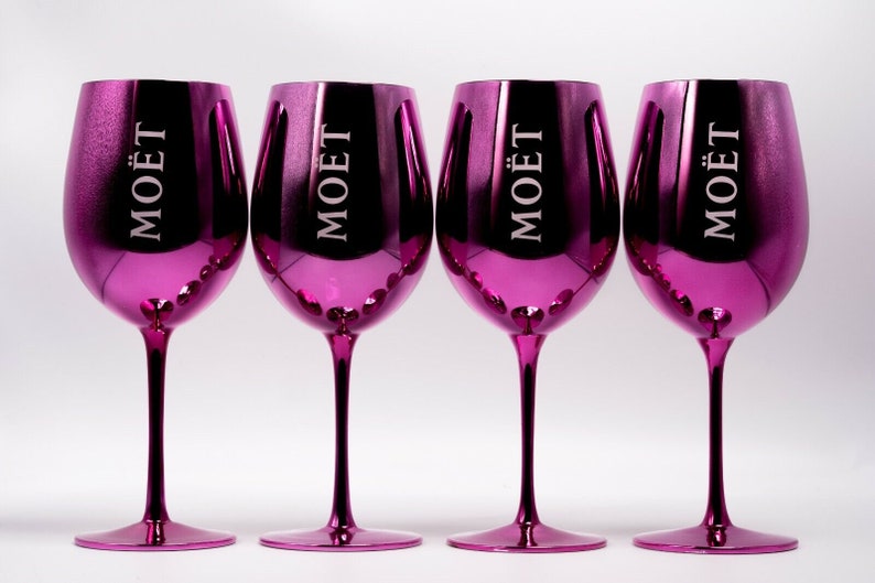 Moet Chandon Pink Glasses Imperial Champagne Limited Ibiza Edition New ...