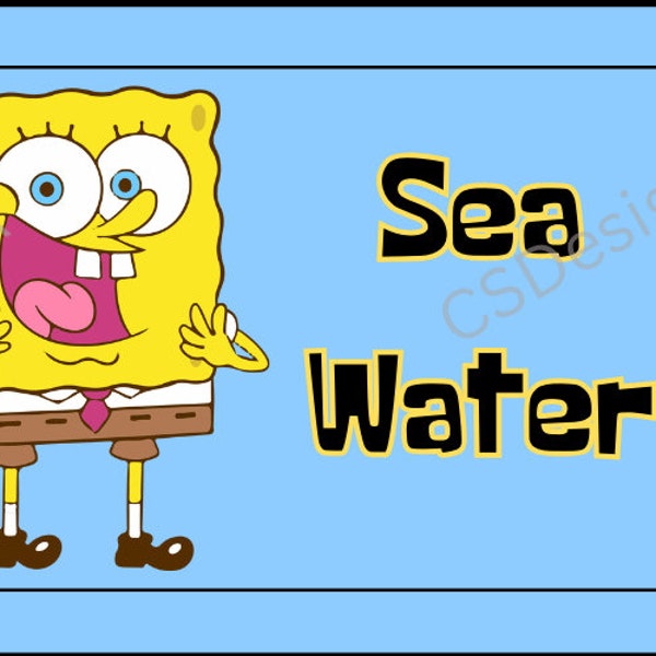 Spongebob Canva Template - Etsy