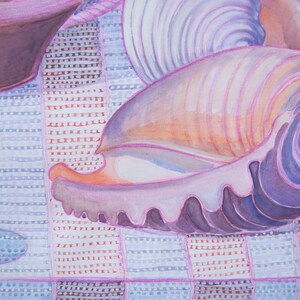 Decorative Still Life With Shells and a Vase. Pastel Colors. Wall Decor ...