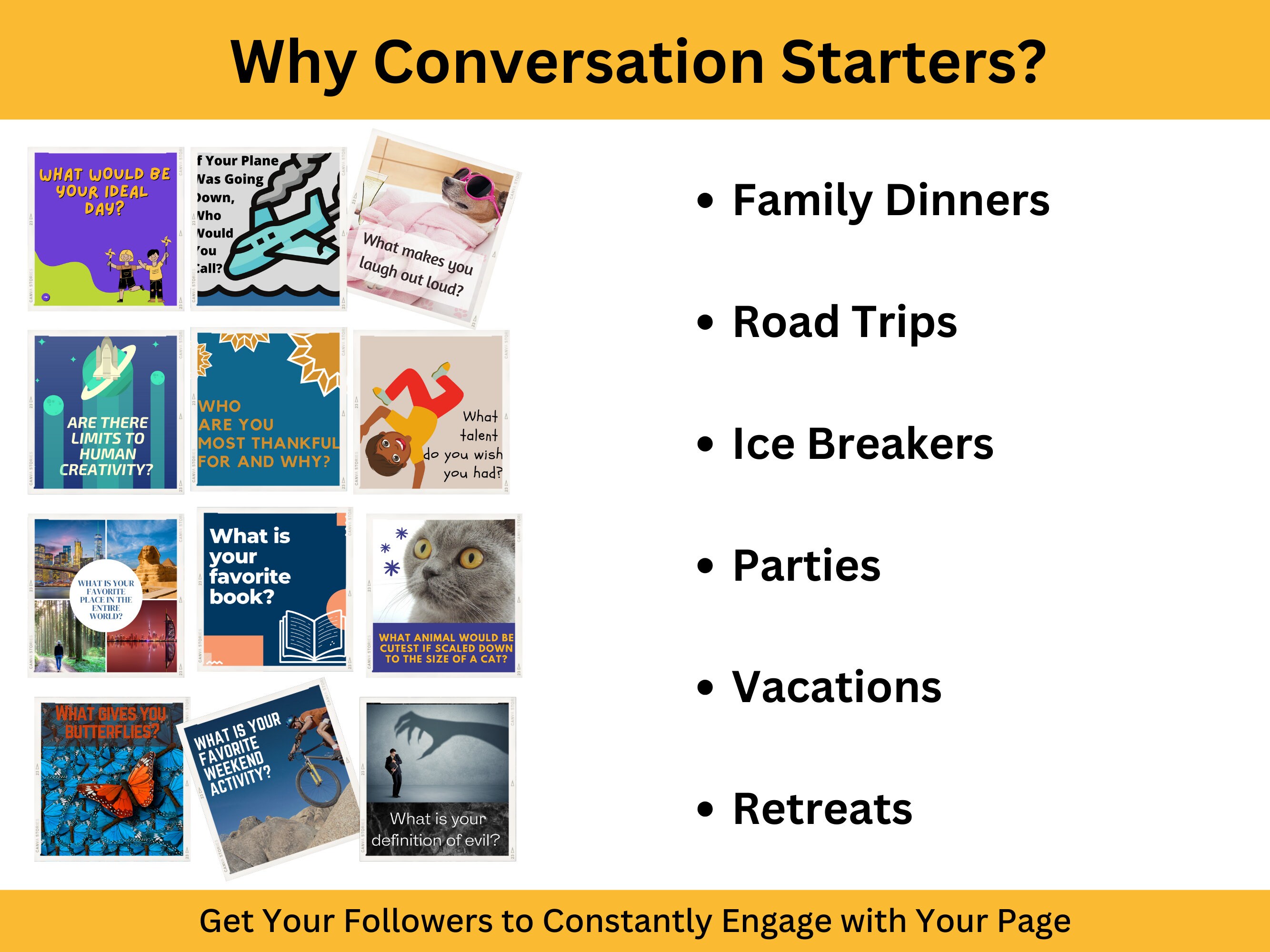 100 Conversation Starters for Social Media Posts Icebreaker Games ...