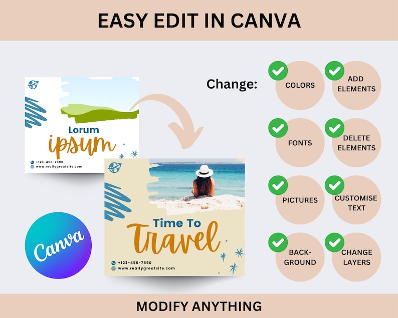 Canva Facebook Post Templates Social Media Templates Done for You ...