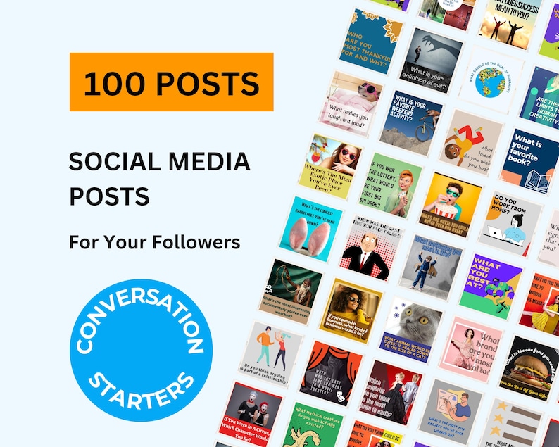 100 Conversation Starters for Social Media Posts Icebreaker Games ...