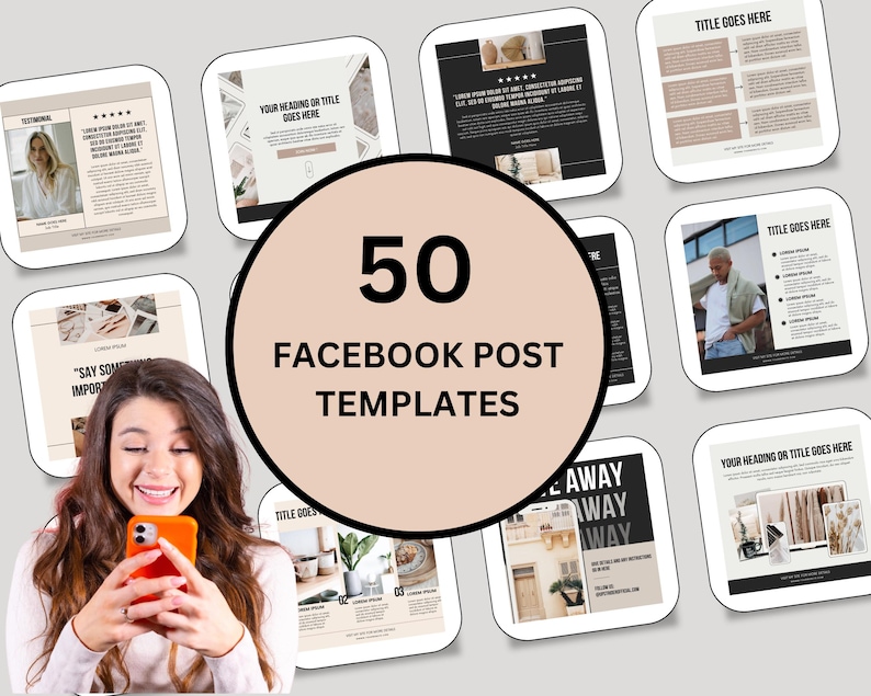 Canva Facebook Post Templates Social Media Templates Done for You ...