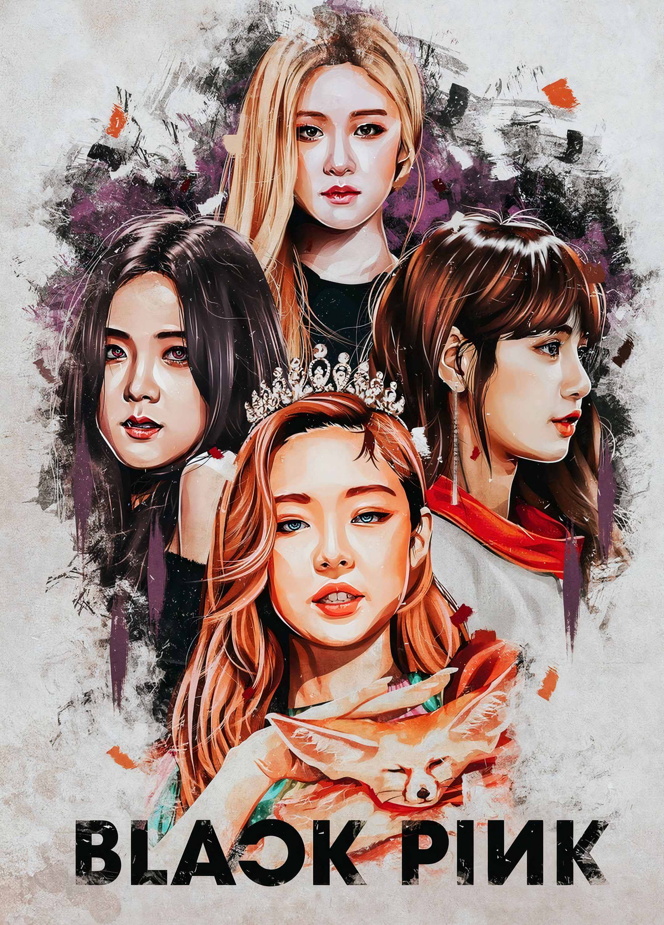 Affiche Blackpink Groupe Blackpink K-Pop Poster
