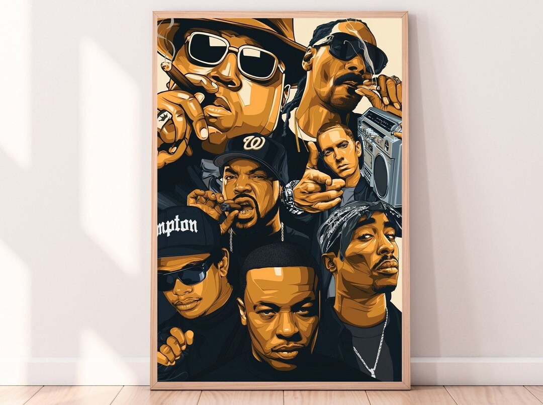 Rap Legends Poster Rapers Print Art Poster Dr. Dre Big - Etsy