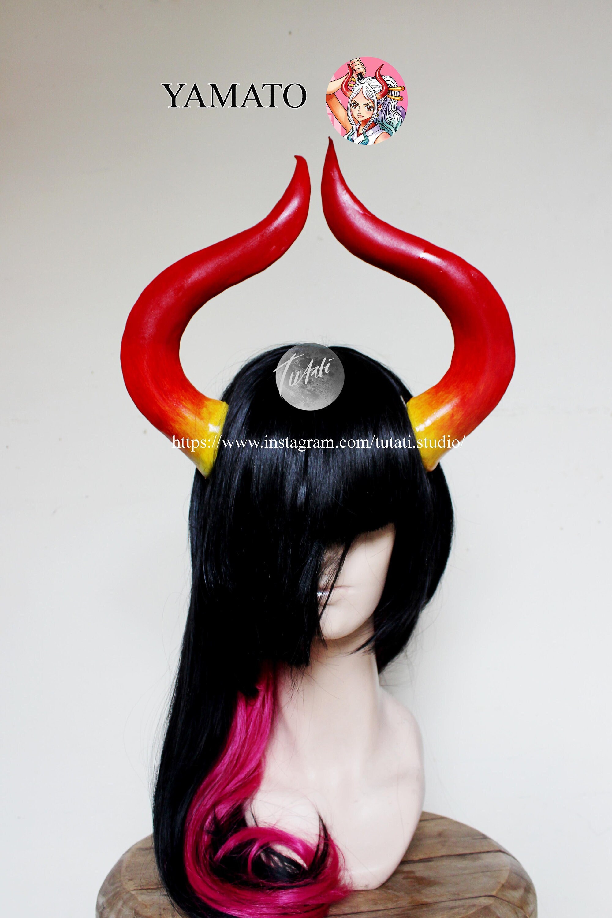 One Piece - Yamato Cosplay Horns - Etsy