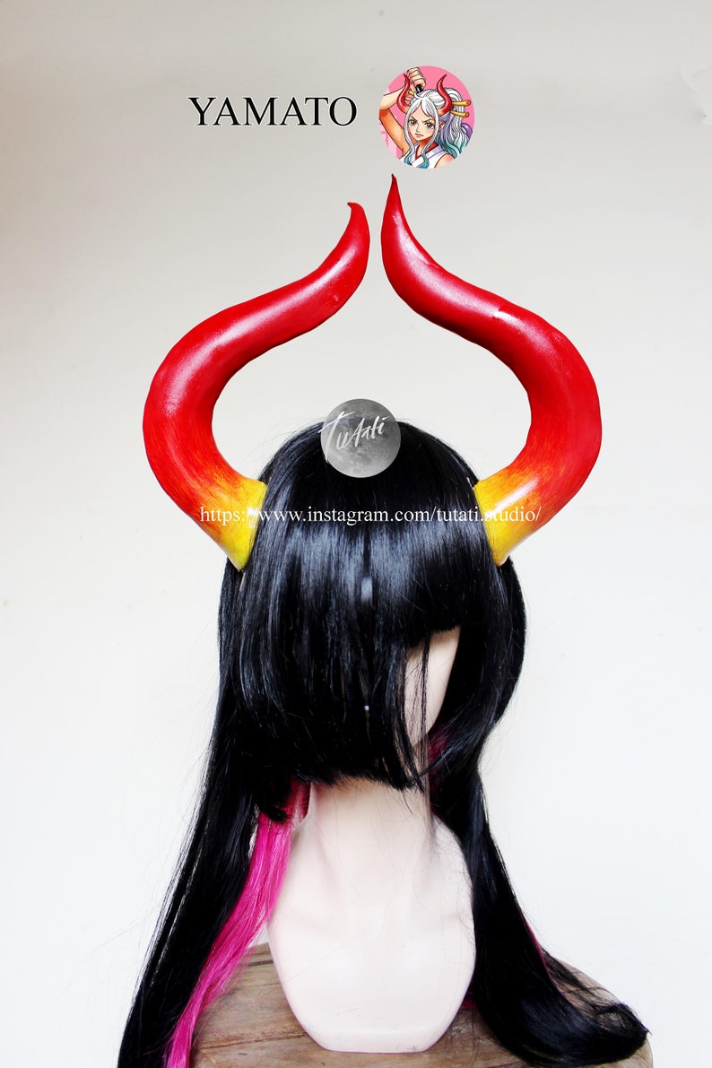 One Piece - Yamato Cosplay Horns - Etsy