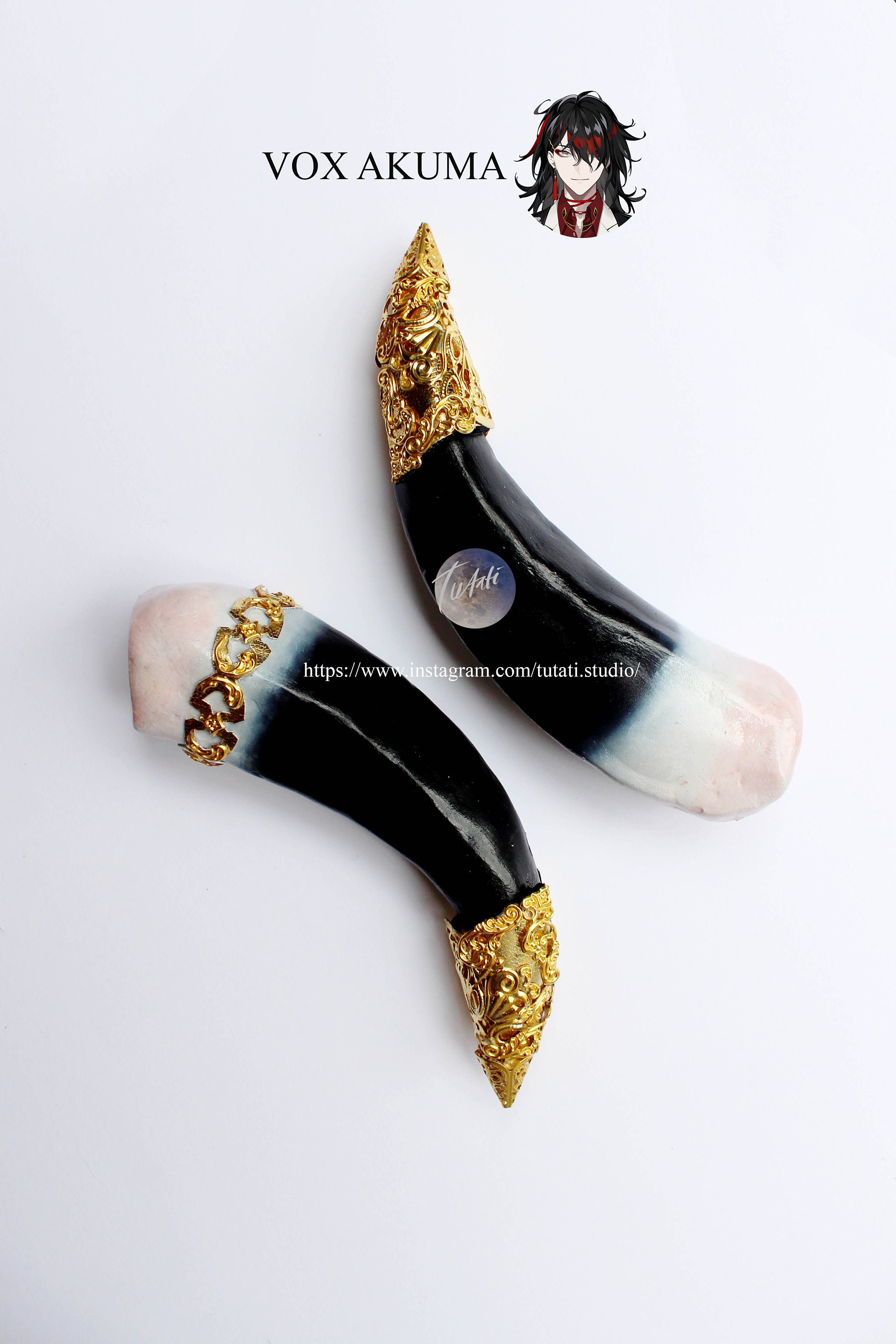 Vox Akuma Cosplay Horns - Etsy