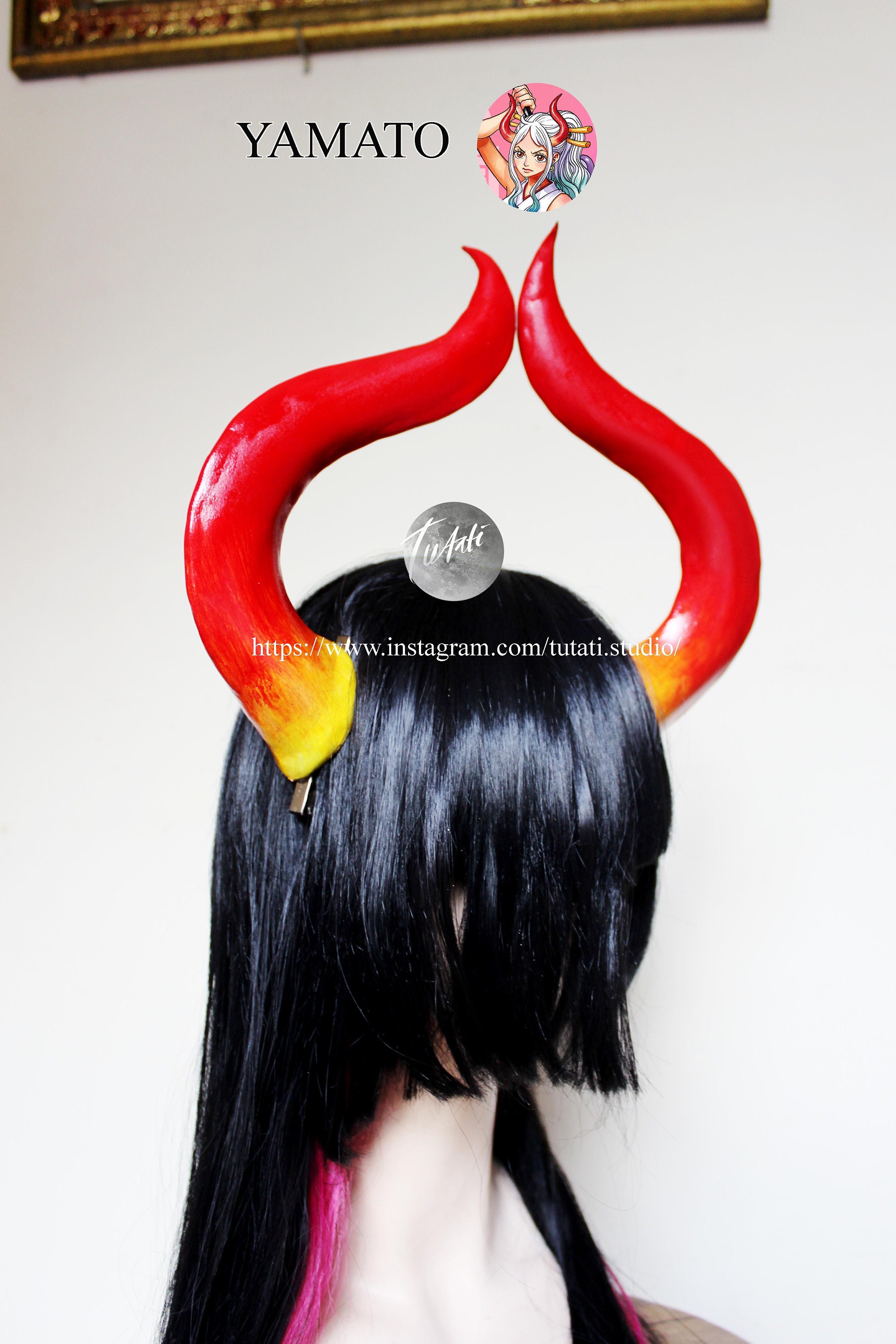 One Piece - Yamato Cosplay Horns - Etsy