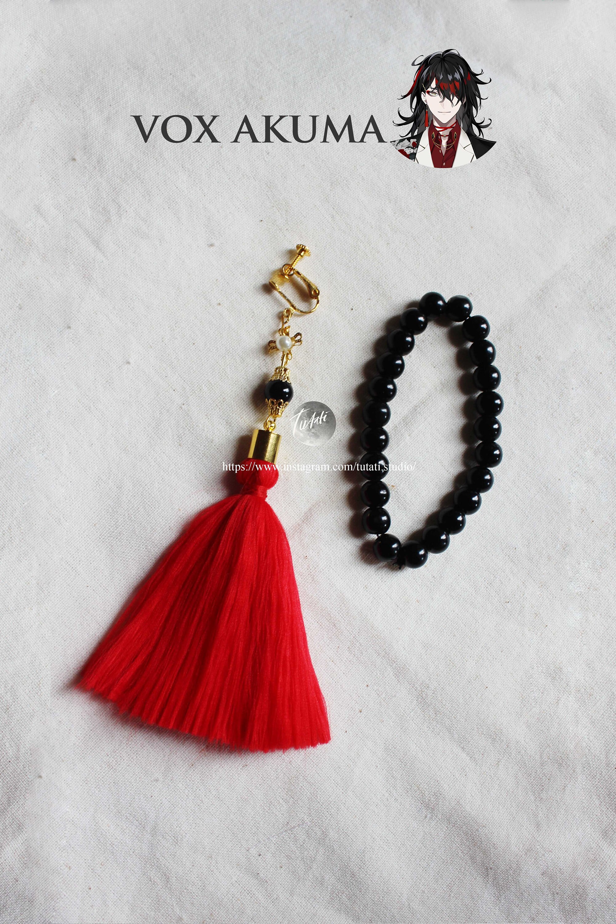 Nijisanji EN - Vox Akuma Cosplay Accessories Set - Etsy