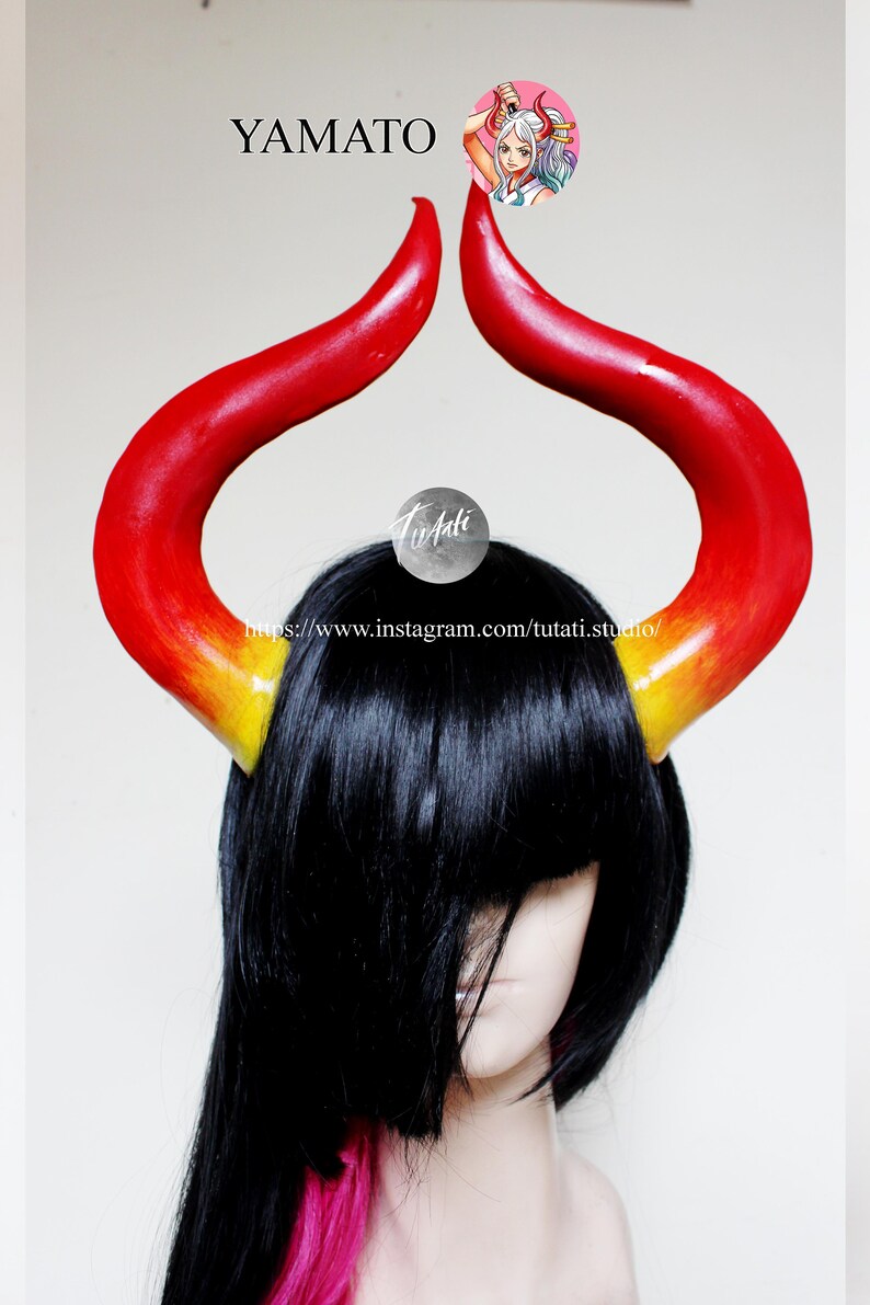 One Piece - Yamato Cosplay Horns - Etsy
