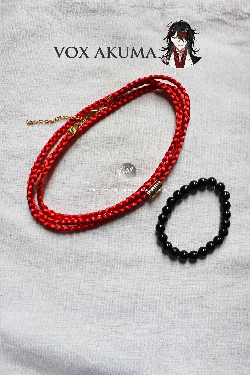 Nijisanji EN - Vox Akuma Cosplay Accessories Set - Etsy