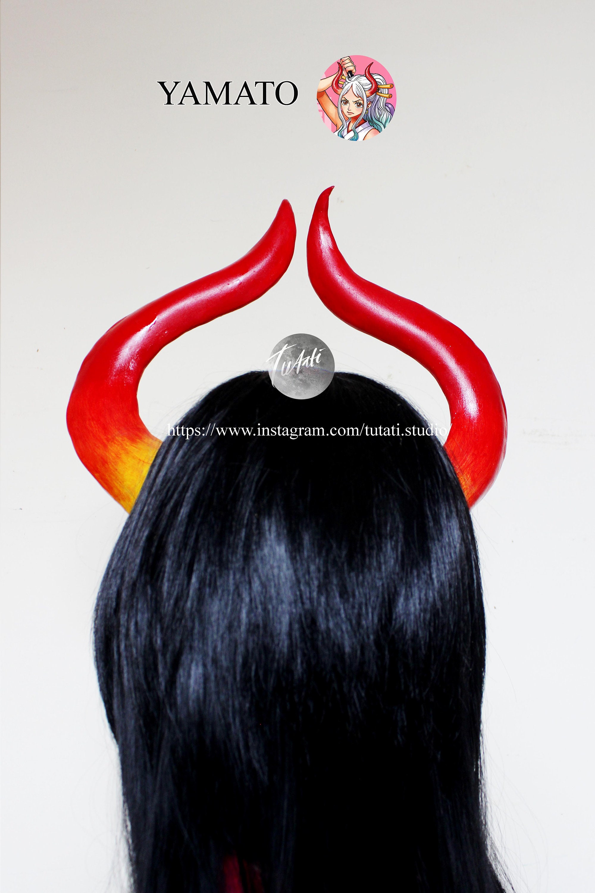 One Piece - Yamato Cosplay Horns - Etsy