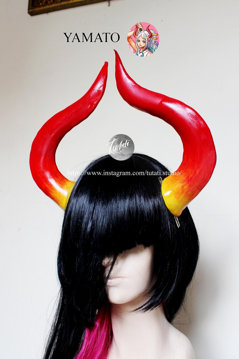 One Piece - Yamato Cosplay Horns - Etsy