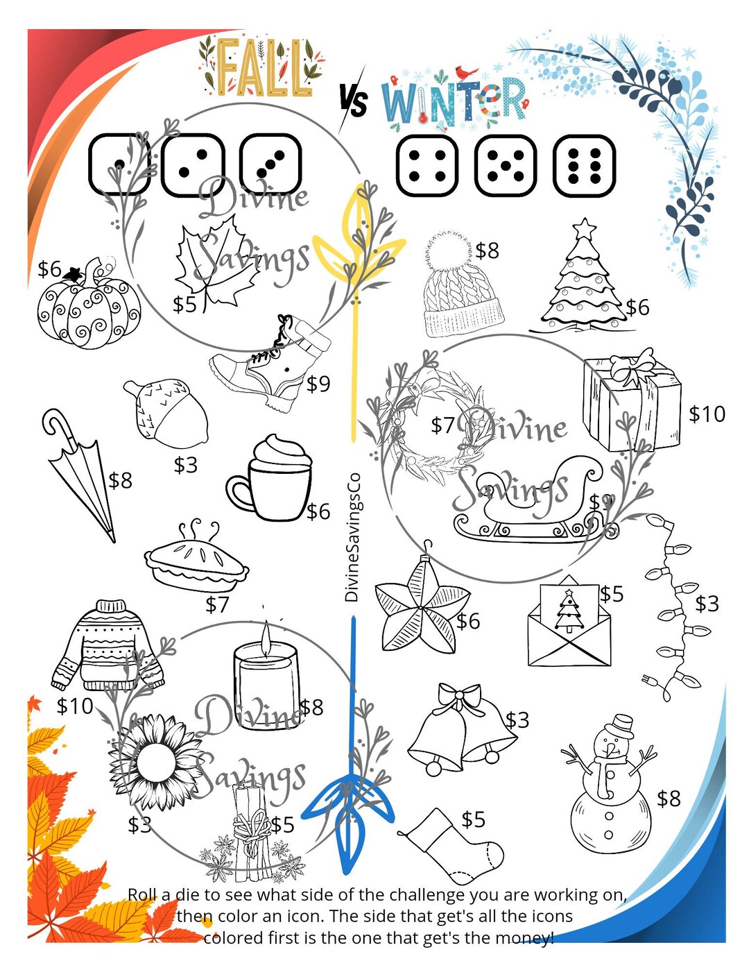 Fall Vs Winter - Etsy