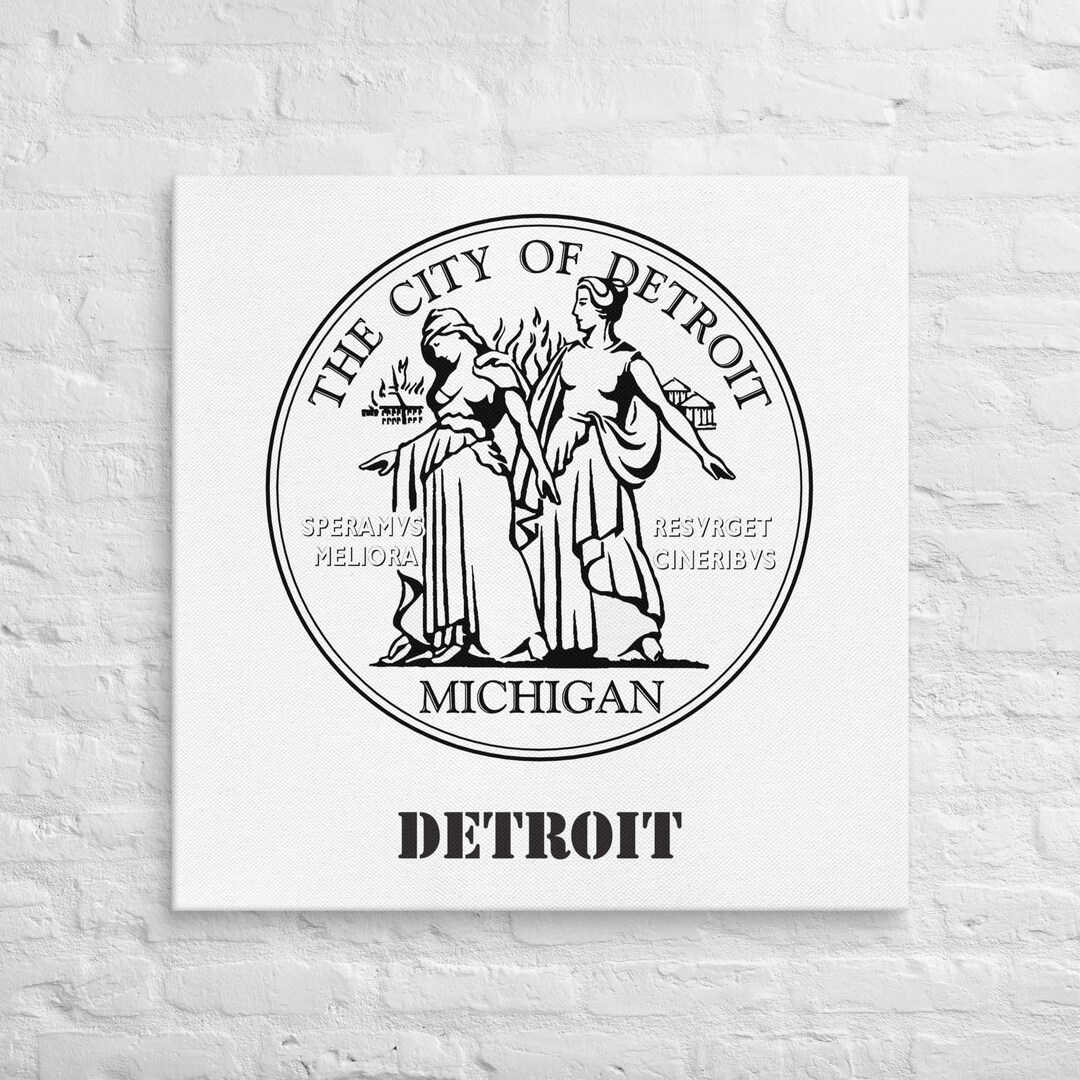 Seal Coat of Arms Detroid United States of America USA - Wall Picture ...