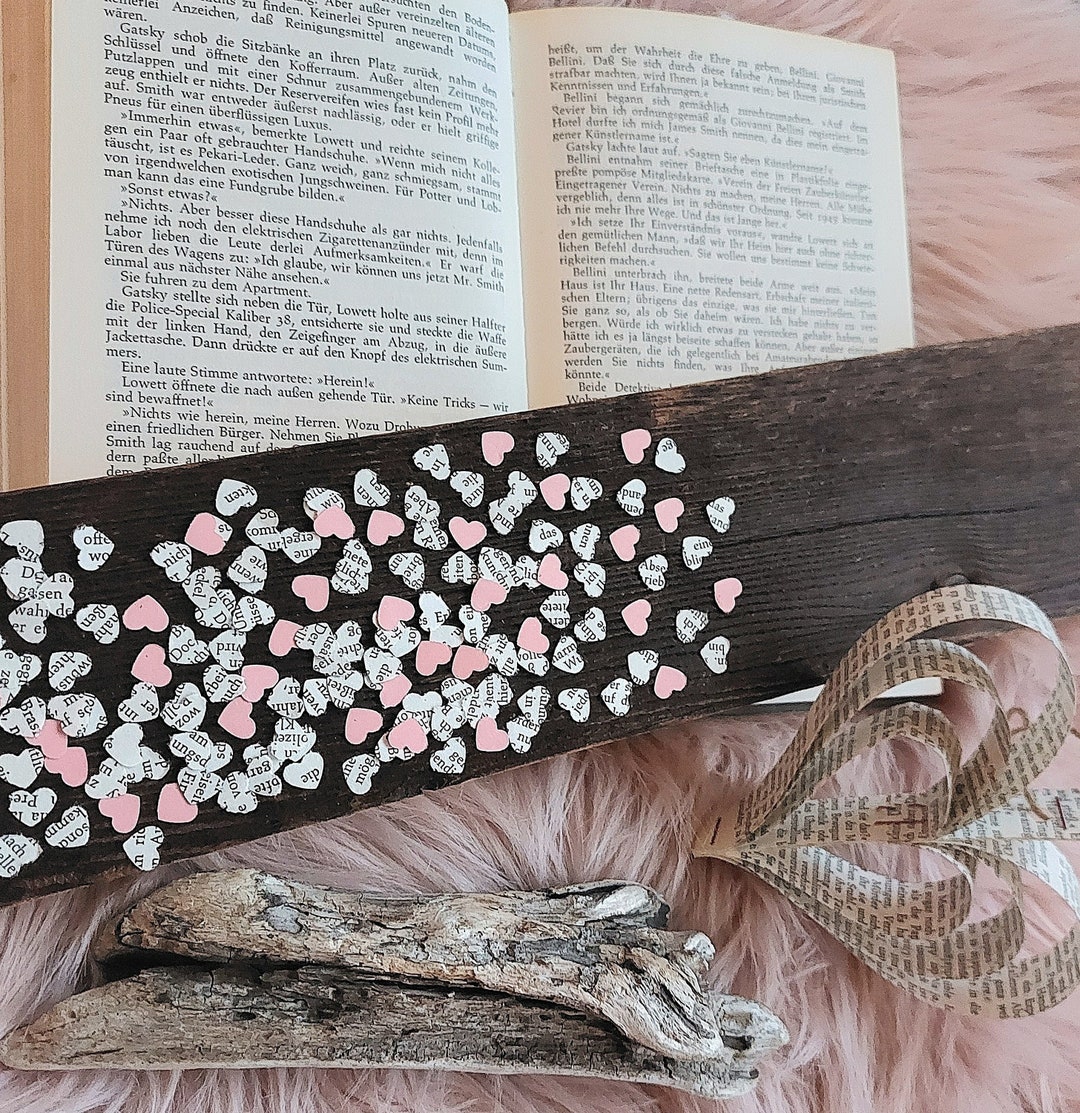 Sweet Confetti Made From Old Book Pages for Baby Showers - Etsy
