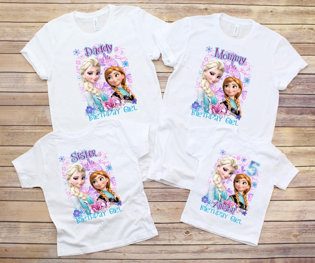 Frozen Birthday Shirts, Princess Birthday T Shirt, Frozen Personalized Shirt, Elsa Birthday ...