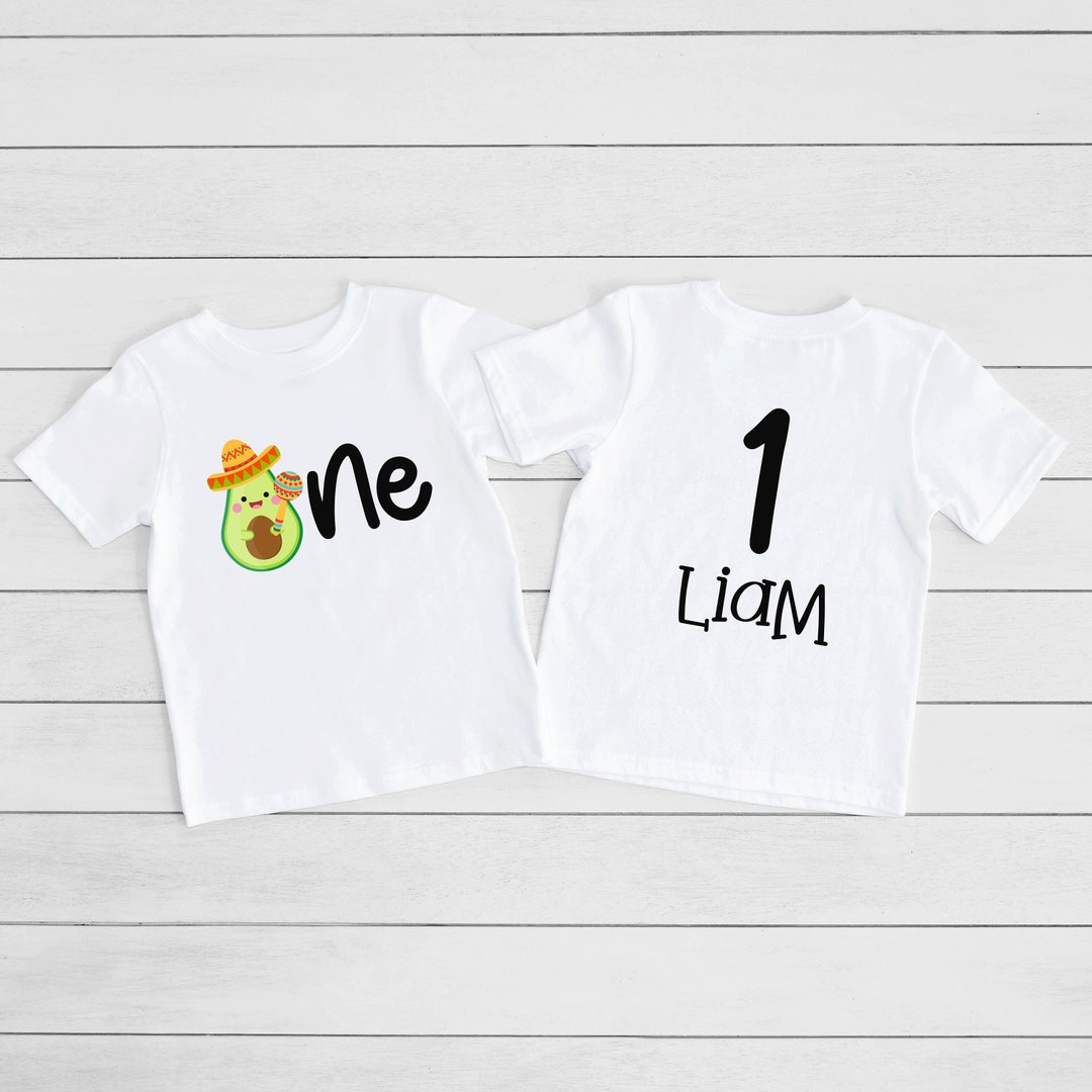 Avocado One Birthday, Taco Themed Birthday Shirt, Birthday Shirt ...