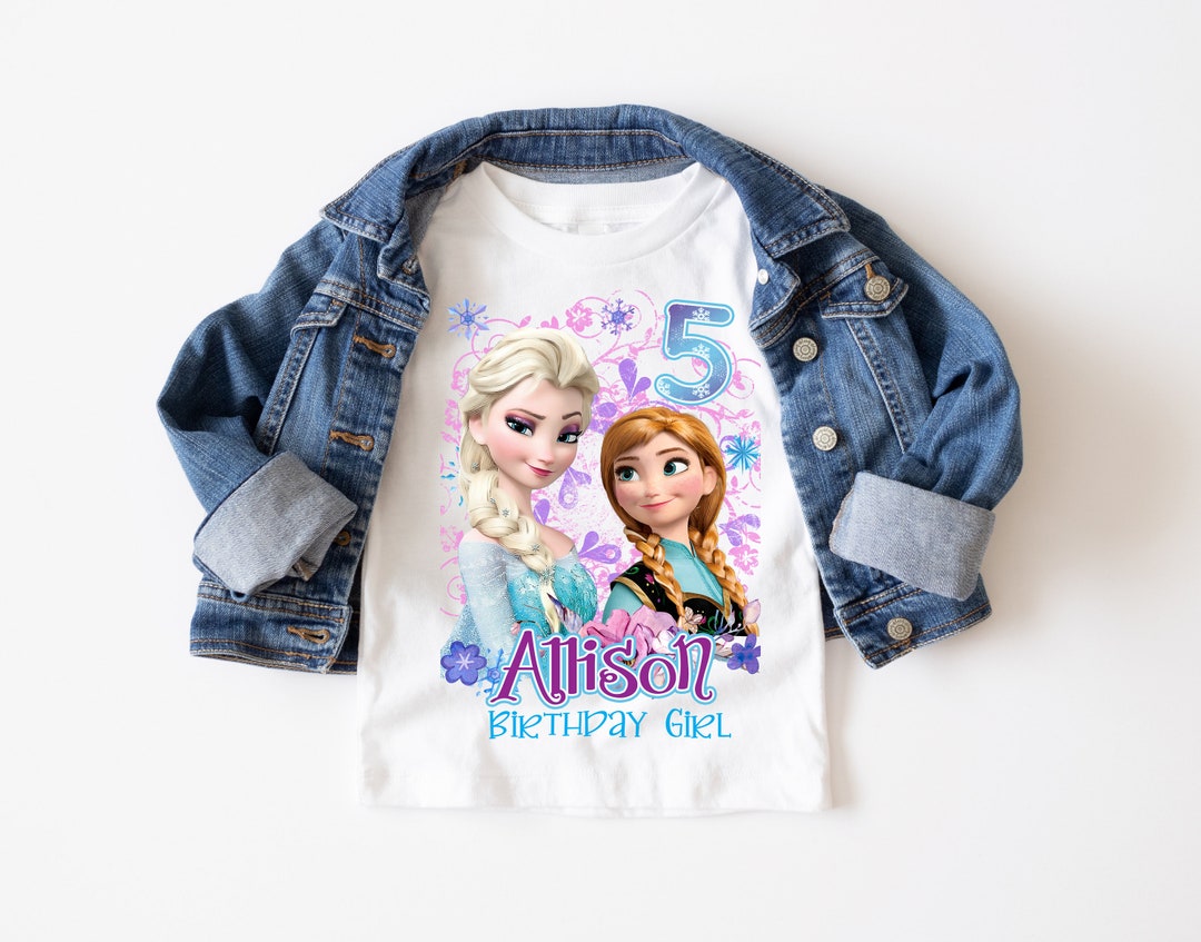 Frozen Birthday Shirts, Princess Birthday T Shirt, Frozen Personalized Shirt, Elsa Birthday ...