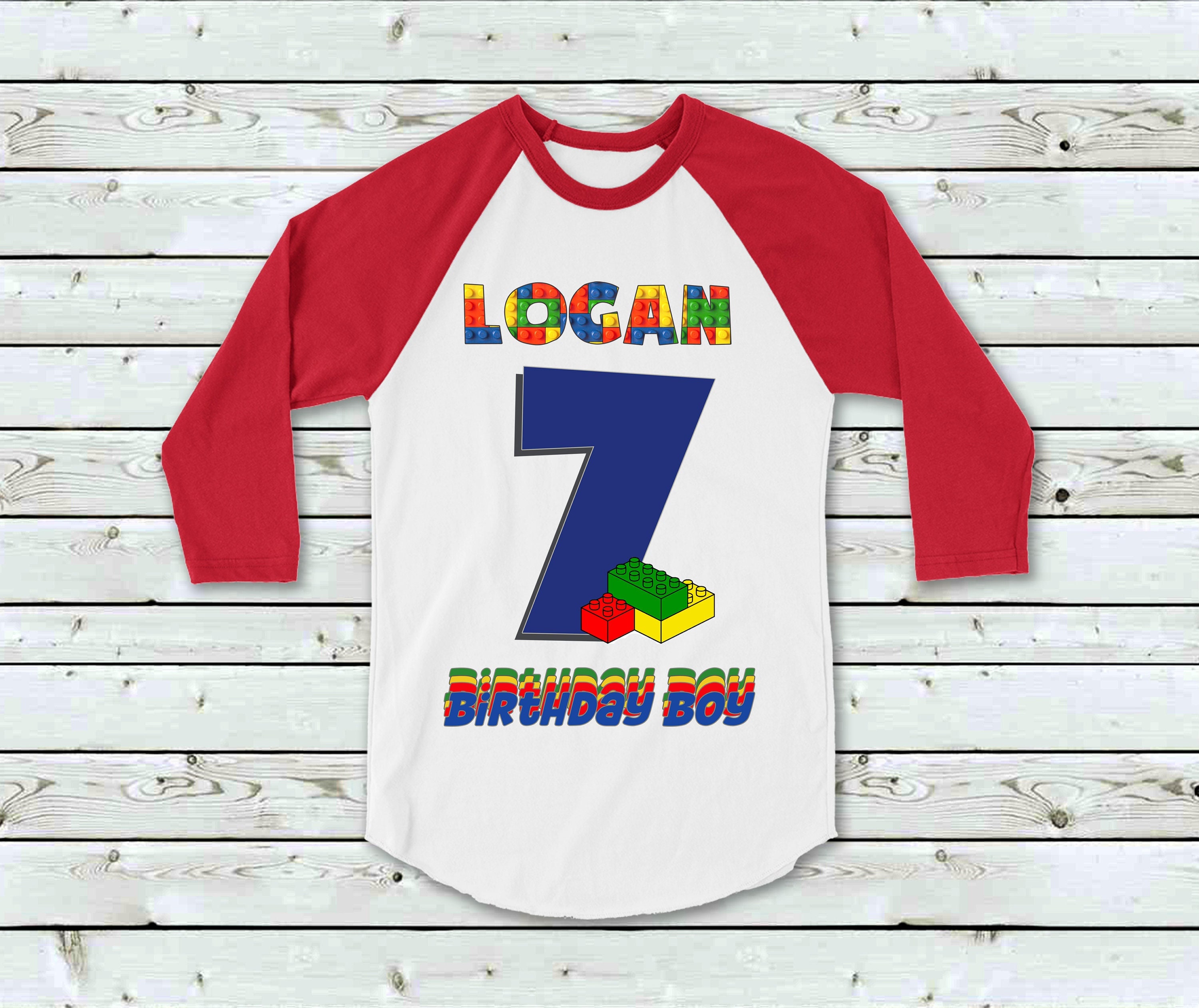 Building Blocks Birthday Shirt, Master Builder Birthday Shirt, Birthday ...