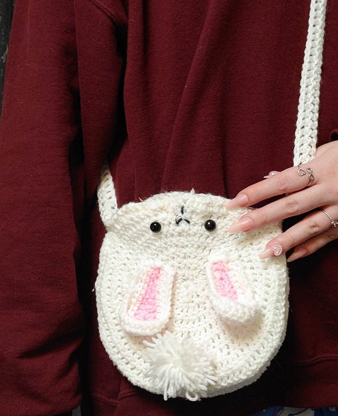 Little Crochet Bunny Bag - Etsy