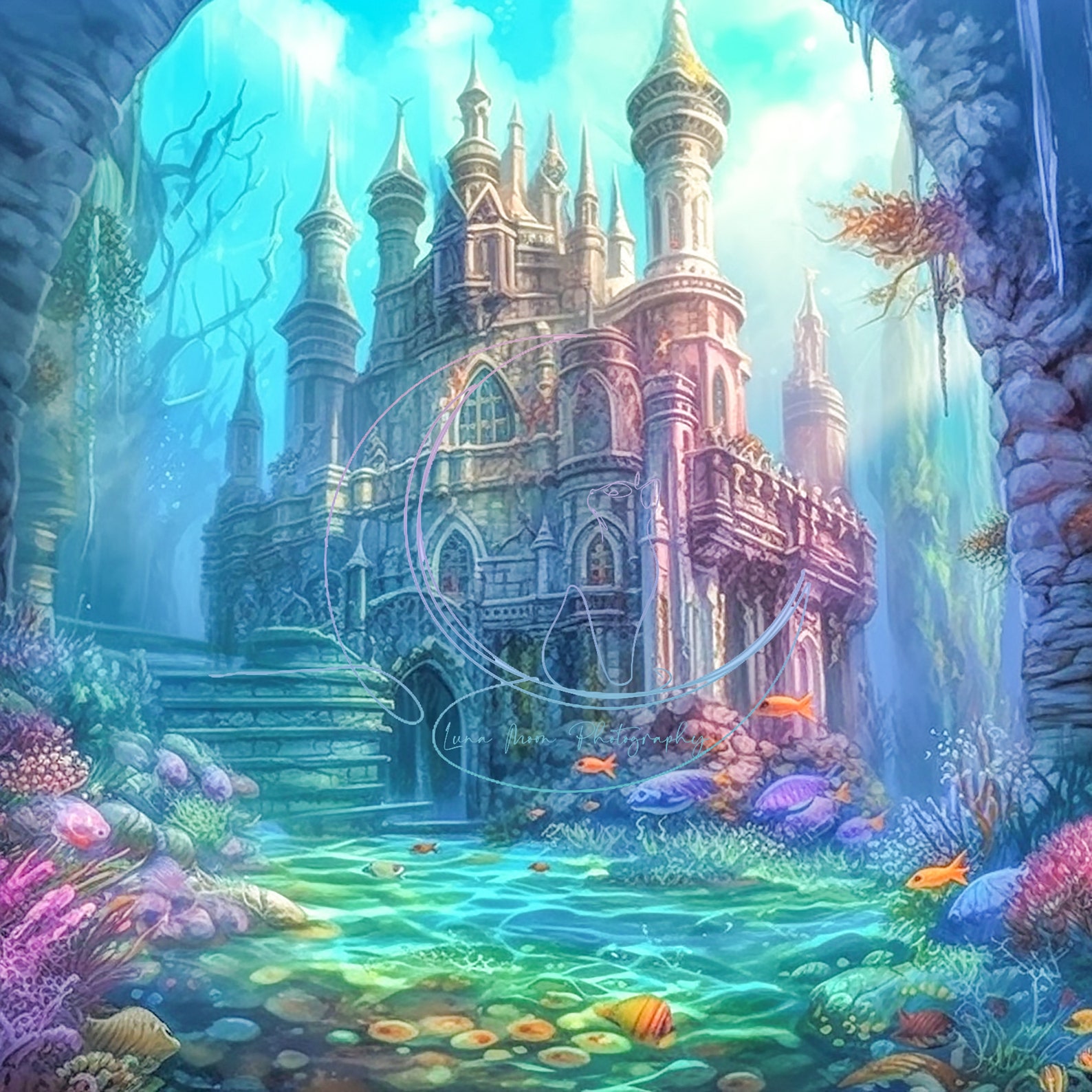 FIVE Underwater Mermaid Castles - Etsy
