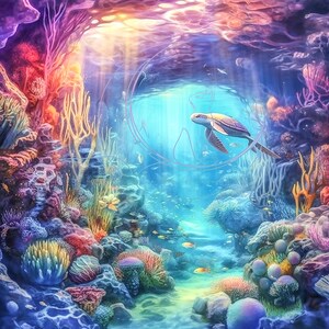 4 Mermaid Jelly Fish Cove Backgrounds - Etsy