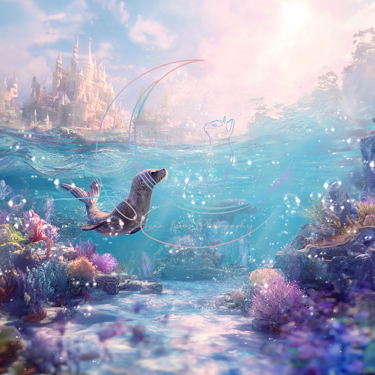 Mermaid Rainbow Backgrounds - Etsy Canada
