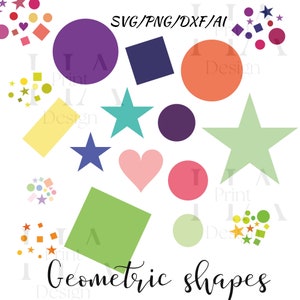 Geometric Shapes,svg File, Transparent PNG , Vector Illustration ,craft ...