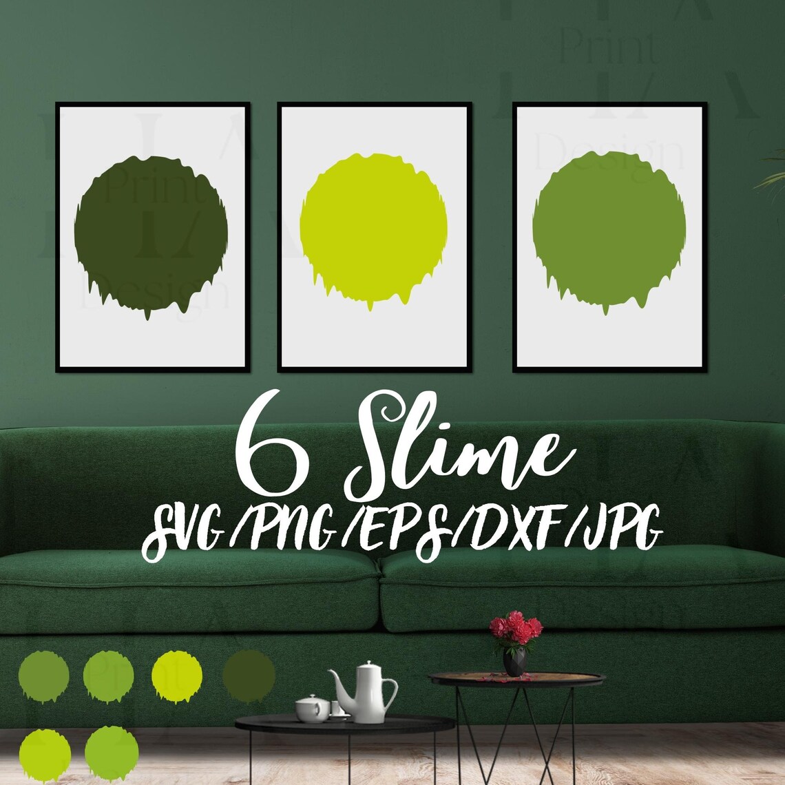 Green Slime SVG, Green Slime PNG, Transparent Slime Graphics, Digital ...