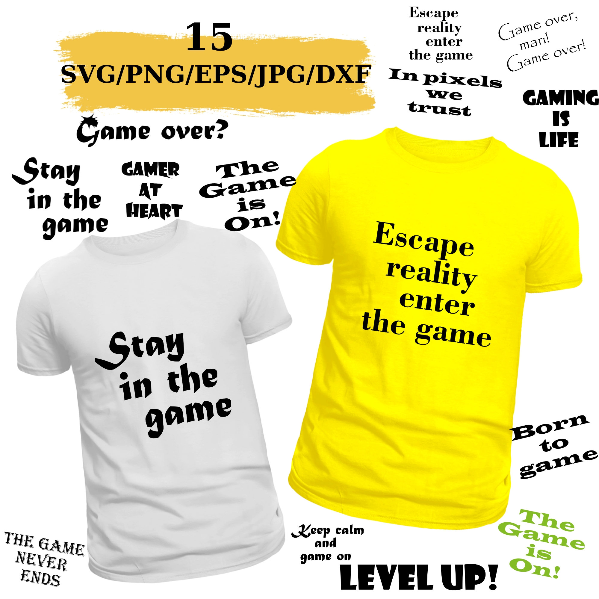 Gamer Quotes, SVG Games, Video Game Quotes, Games Wall Art, Game Over ...