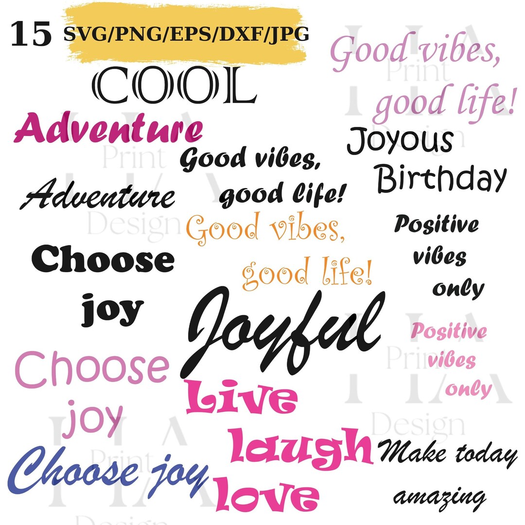 Positive Vibes Only,inspirational Quotes Svg/png,digital File ...