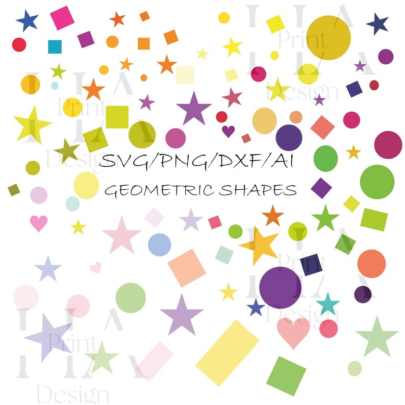 Geometric Shapes,svg File, Transparent PNG , Vector Illustration ,craft ...