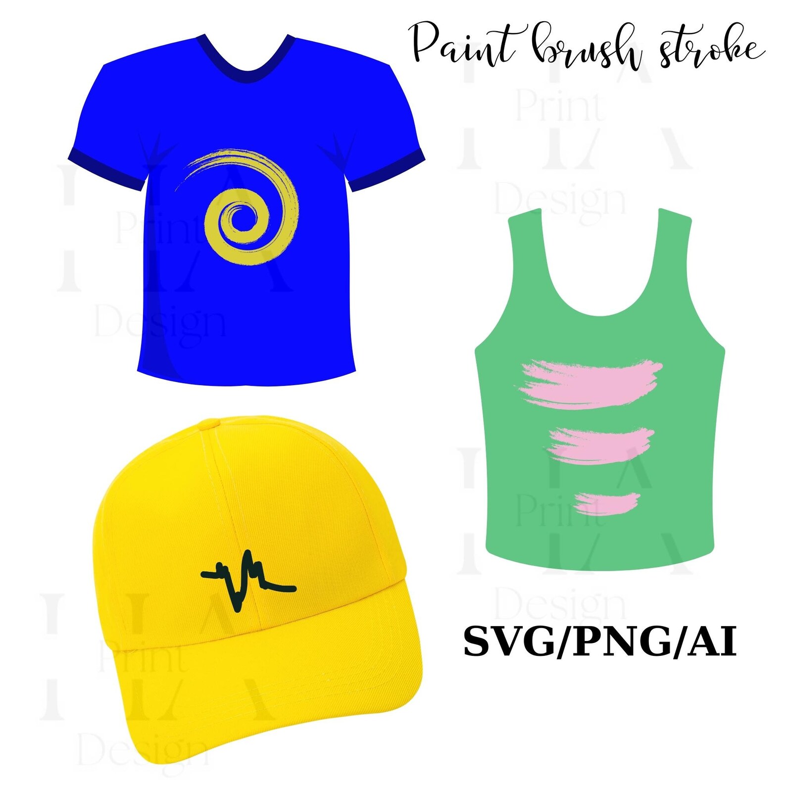 PNG/SVG Filescolored Brushes Multicolor Brushes Paint Brush - Etsy