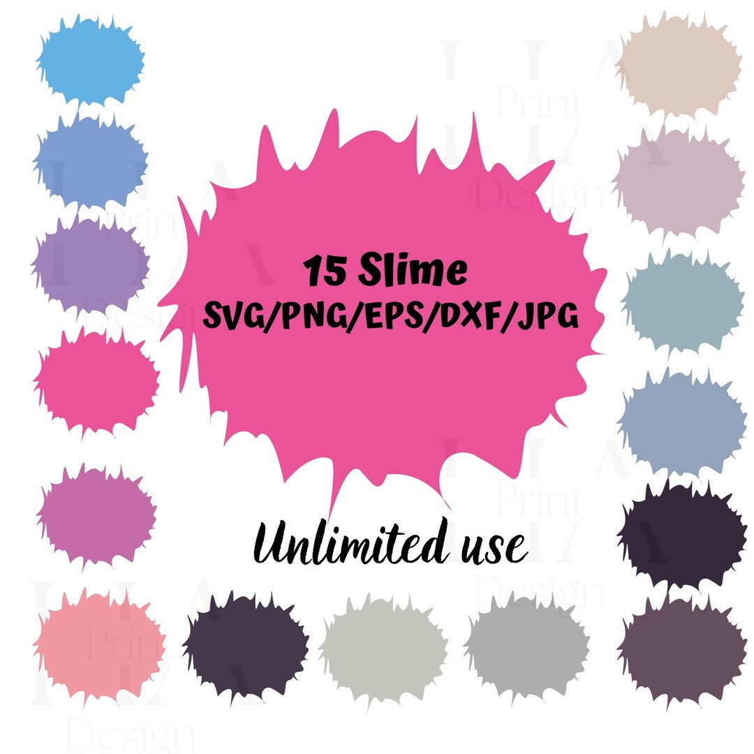 Purple Slime SVG, Purple Slime PNG, Transparent Slime Graphics, Digital Slime Art, DIY Slime ...