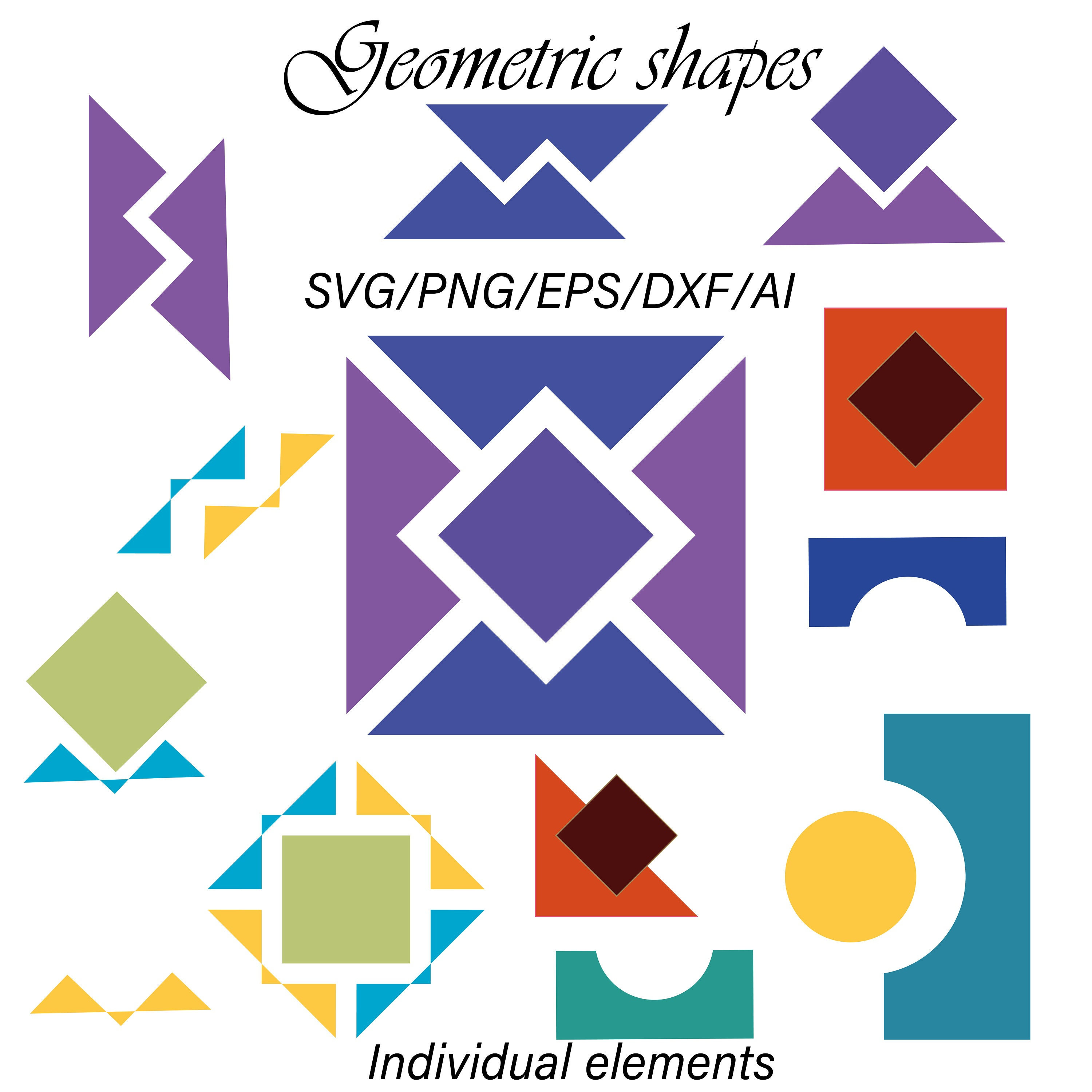 Transparent PNG Decorative Shapesgeometric Shapessvg - Etsy