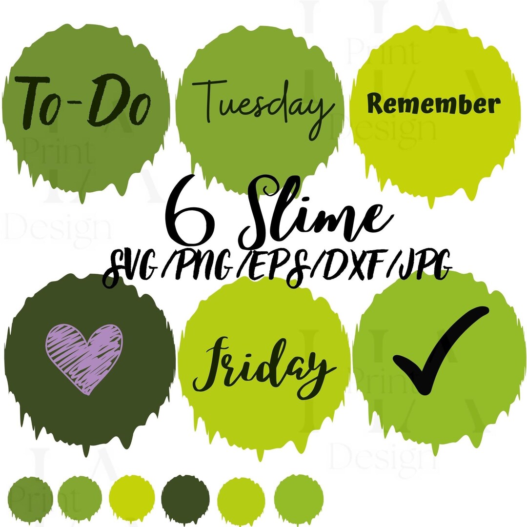 Green Slime SVG, Green Slime PNG, Transparent Slime Graphics, Digital ...