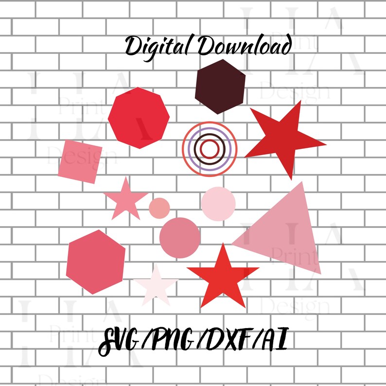 Geometric Shapes,svg File, Transparent PNG , Vector Illustration ,craft ...