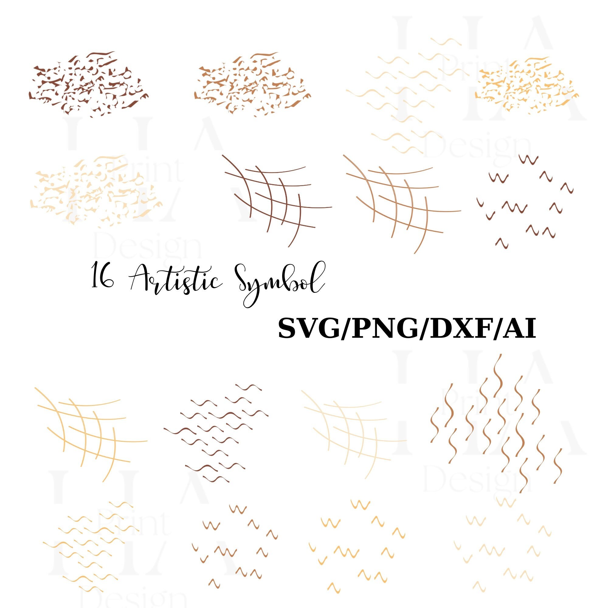 Artistic Symbols, SVG Symbols, PNG Symbols, Vector Symbols, Digital ...