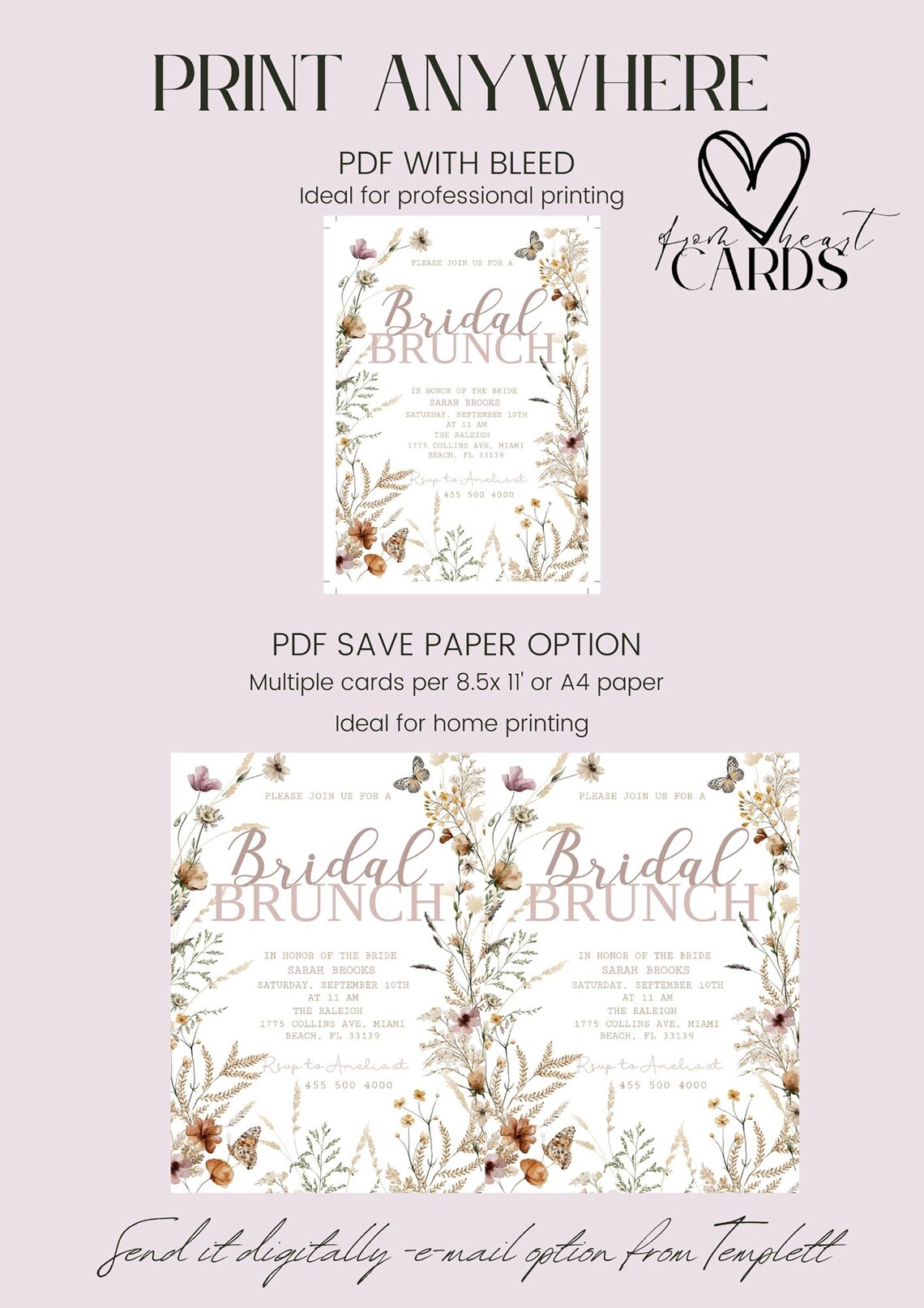 Time for Tea Party Invitation Template DIY Download Let's Celebrate ...