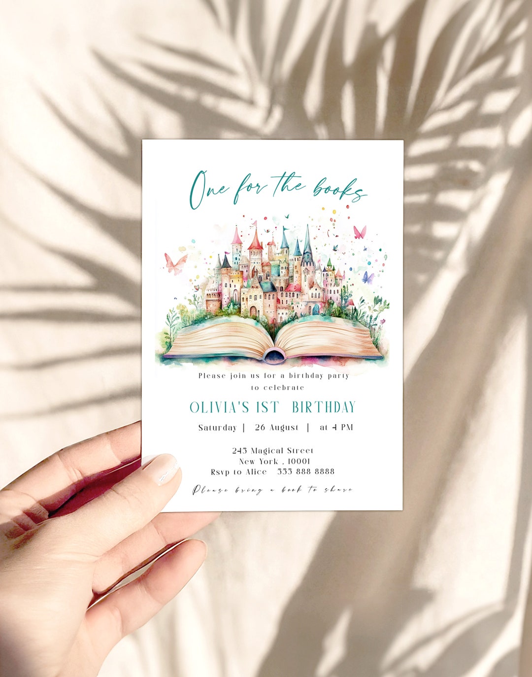 Chapter One Birthday Invitation | Storybook Birthday | Book Birthday ...