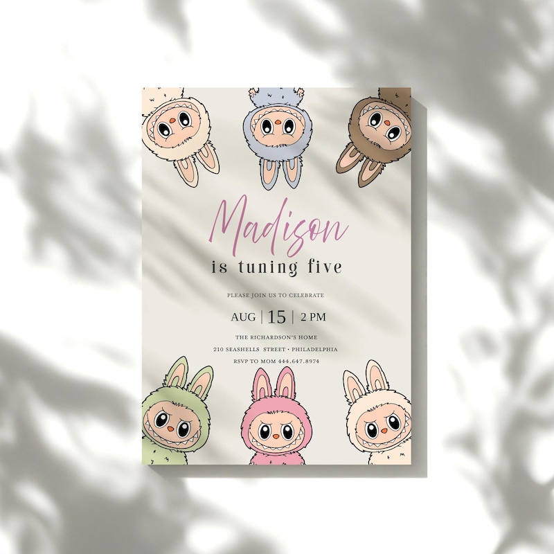 Labubu Birthday Card - Etsy